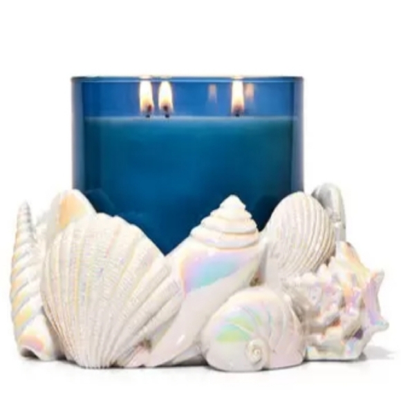 Bath & Body Works | Accents | Seashells 3wick Candle Holder So Much ...